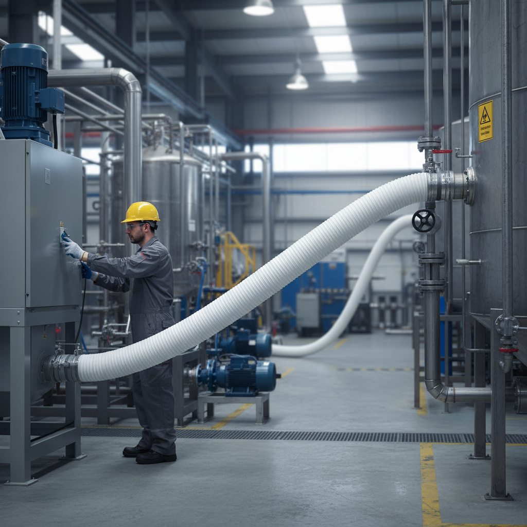 Premium Odour Proof Reinforced PVC-P Hose for Waste Disposal and Liqui