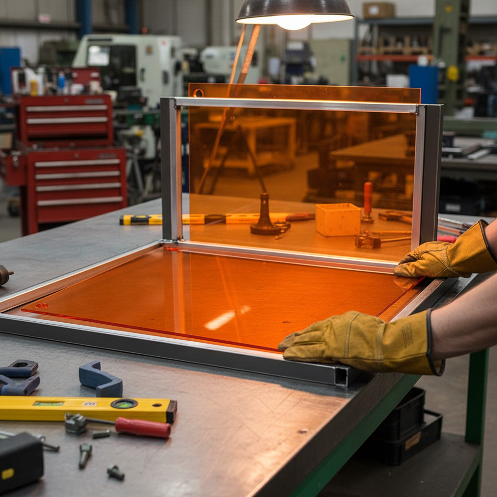 Premium Amber Acrylic Sheet - High-Performance Material for Interior D